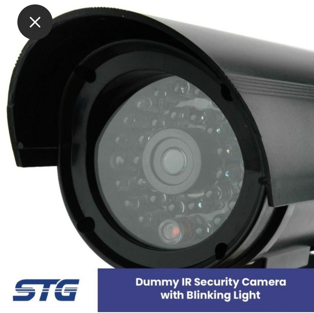 Fake Camera, Dummy Camera CCTV Surveillance System with Realistic Red ...