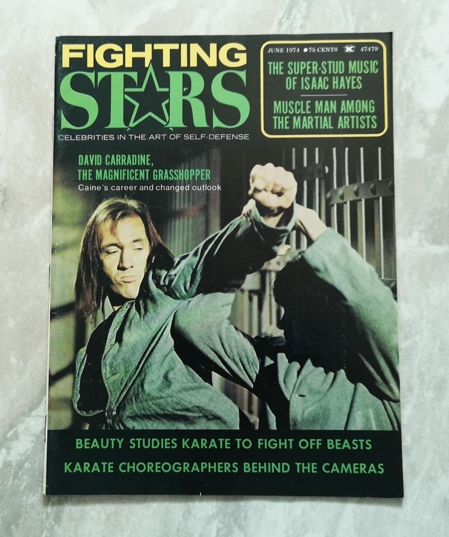 Fighting Stars Magazine 1974 Kung Fu David Carradine Bruce Lee Chuck ...
