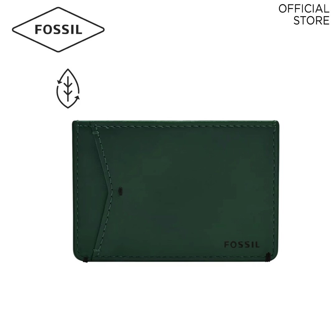 FOSSIL CARD CASE IN EMERALD GREEN, Men's Fashion, Watches & Accessories ...