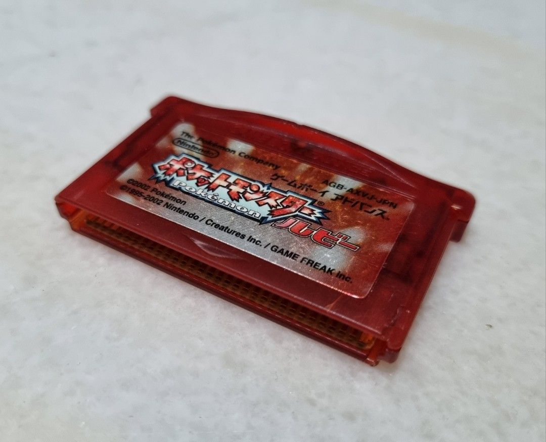 Game Boy Advance (GBA) Pokemon Ruby (Japanese Version), Video Gaming ...