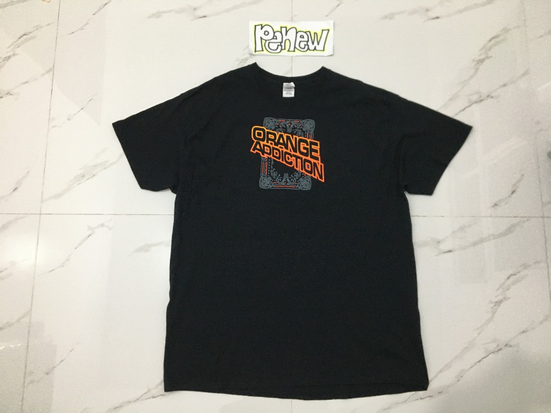 Gildan - Orange Addiction T-Shirt, Men's Fashion, Tops & Sets, Tshirts ...