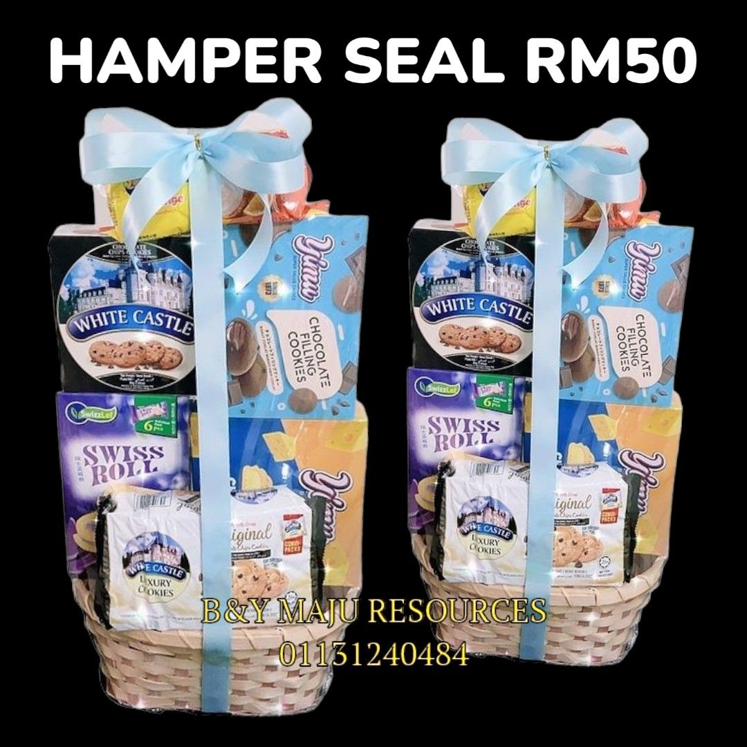 HAMPER BAJET RM50, Food & Drinks, Gift Baskets & Hampers on Carousell