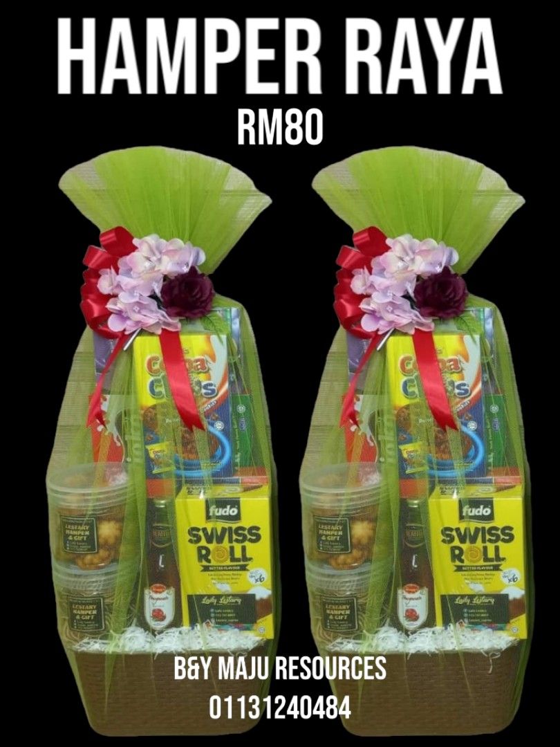 HAMPER RAYA BAJET RM80, Food & Drinks, Gift Baskets & Hampers on Carousell