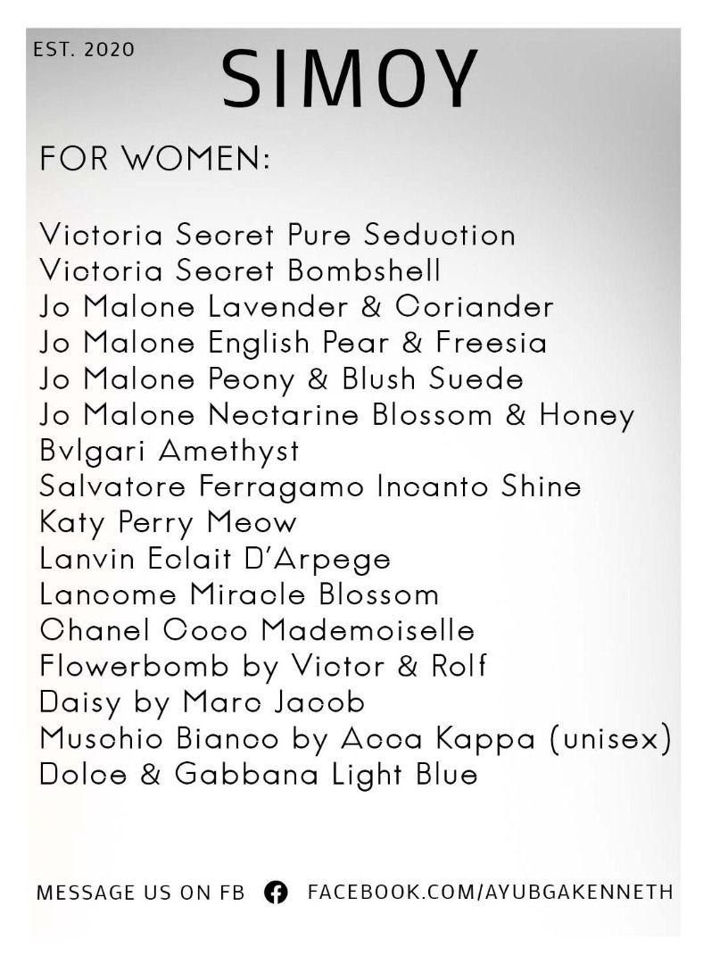 Handmade Perfume SIMOY Pampanga, Beauty & Personal Care, Fragrance ...