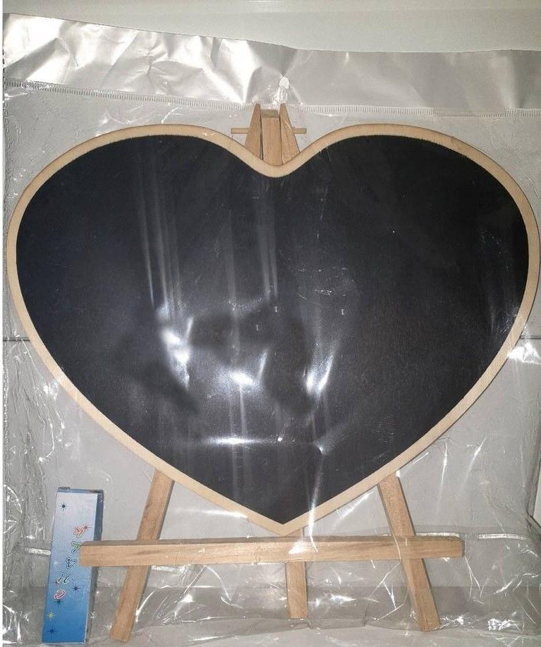 Heart shape chalk board white board lice note heart shape writing board ...