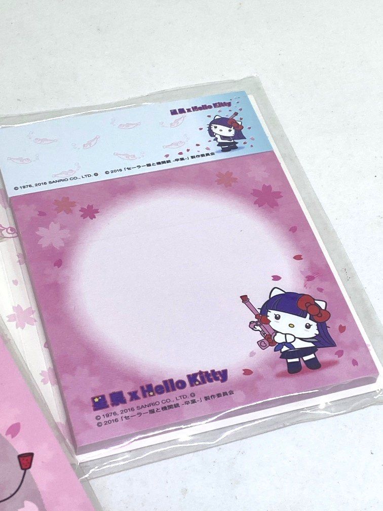 Hello Kitty (collab) post-its (3 pcs ), Hobbies & Toys, Stationary ...