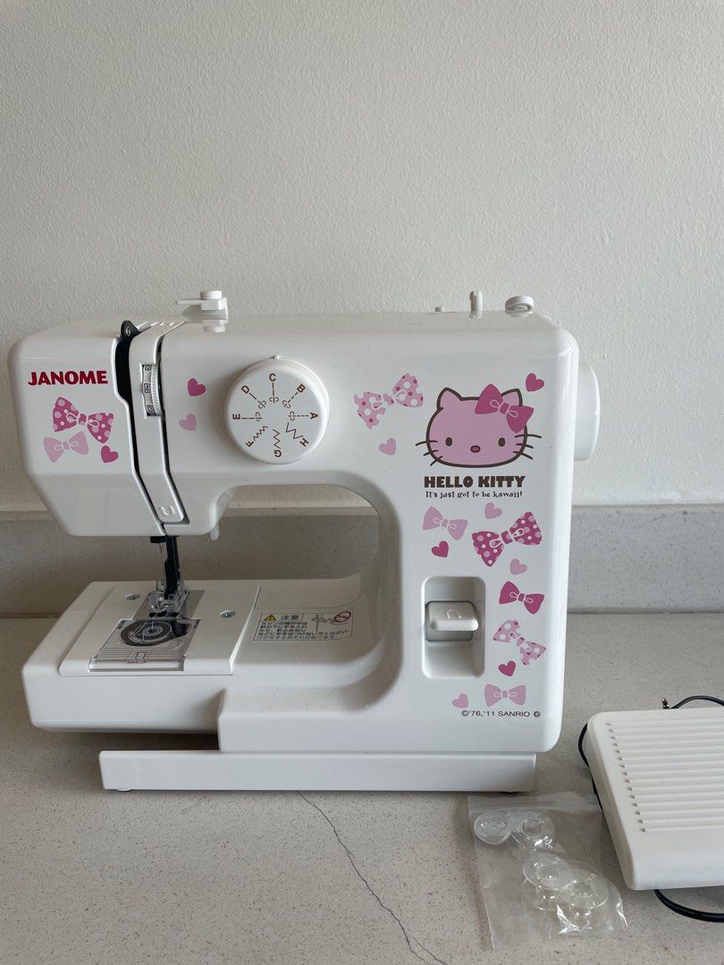 Hello Kitty JANOME Sewing machine, Hobbies & Toys, Stationery & Craft ...