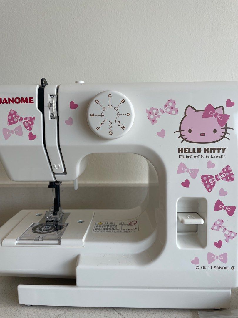 Hello Kitty JANOME Sewing machine, Hobbies & Toys, Stationery & Craft ...