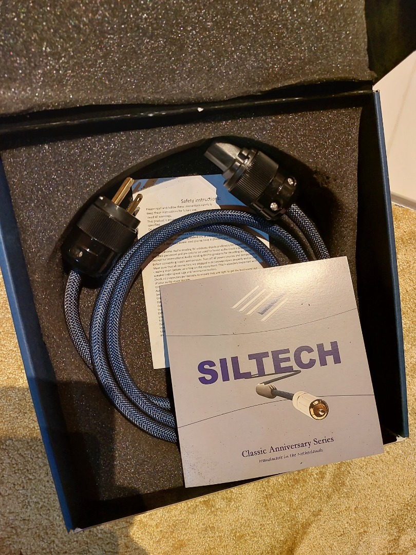 Hi Fi SILTECH SPX-800 Classic Anniversary Power Cord - Superb Condition ...