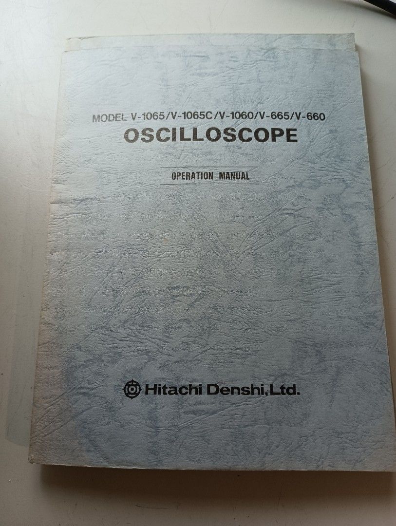 Hitachi Oscilloscope manual, 其他, 其他 - Carousell