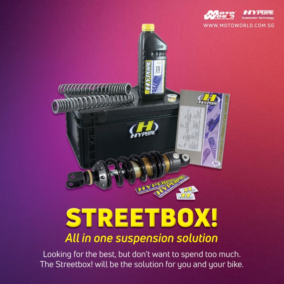 Hyperpro Suspension Spring and Damper Kit Upgrade for Motorcycles (Made ...