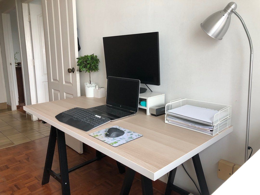 Ikea study table, Furniture & Home Living, Furniture, Tables & Sets on ...