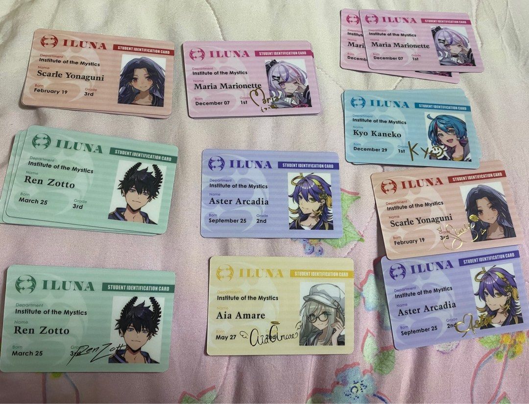 ILUNA Nijisanji half anniversary checki/snapshot, Hobbies & Toys ...