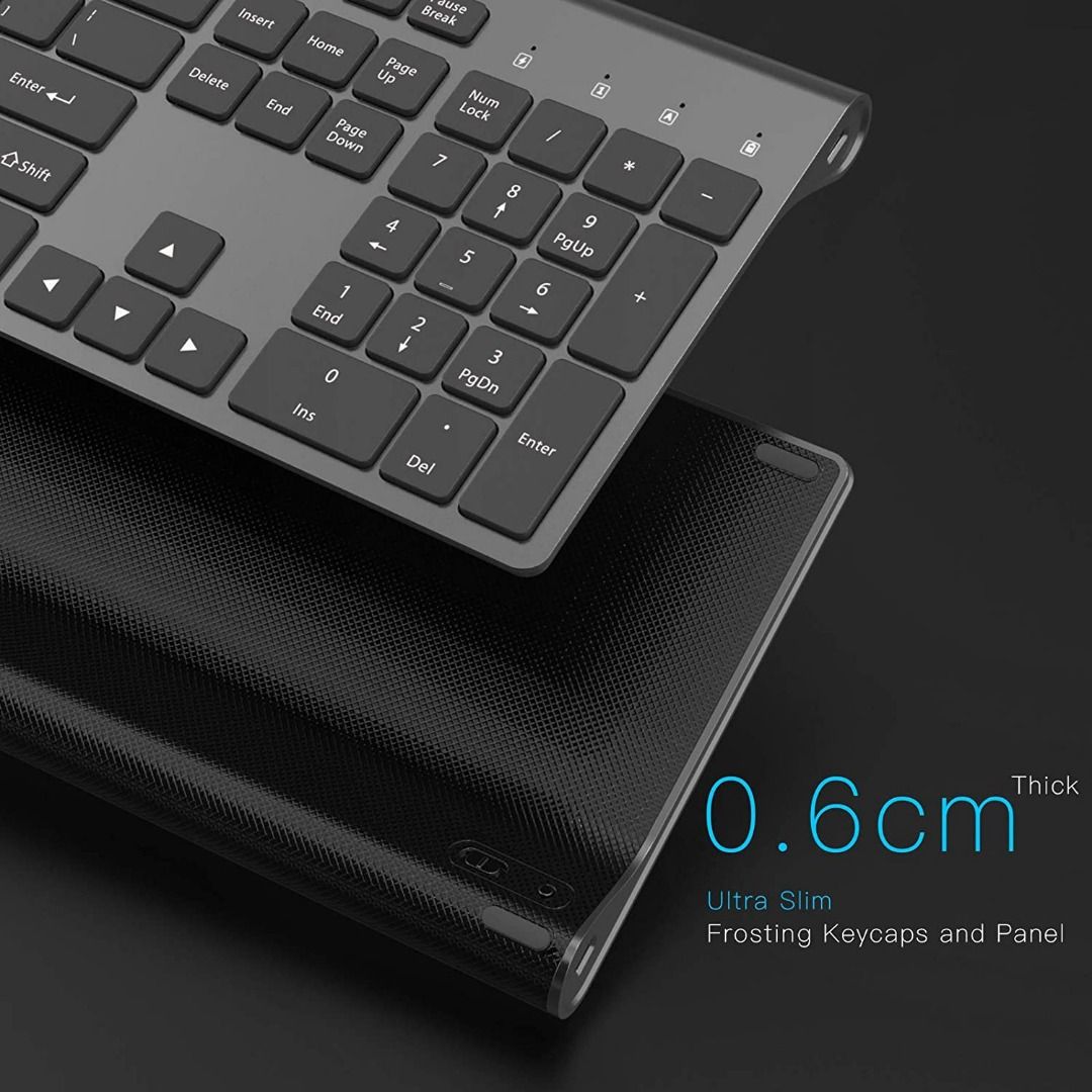 [instock] Wireless Keyboard,J JOYACCESS Full Size Rechargeable Quiet ...