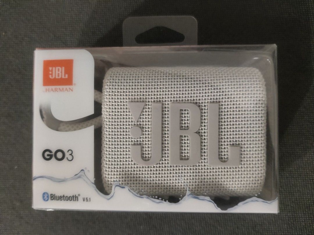JBL GO 3 (White), Audio, Soundbars, Speakers & Amplifiers on Carousell
