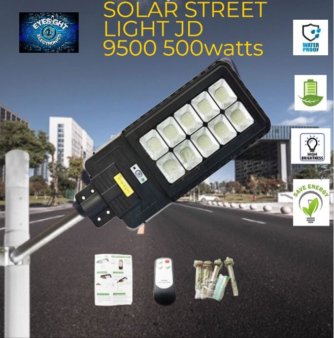 JD-9500 SOLAR RTEET LIGHT 500watts, TV & Home Appliances, Vacuum ...