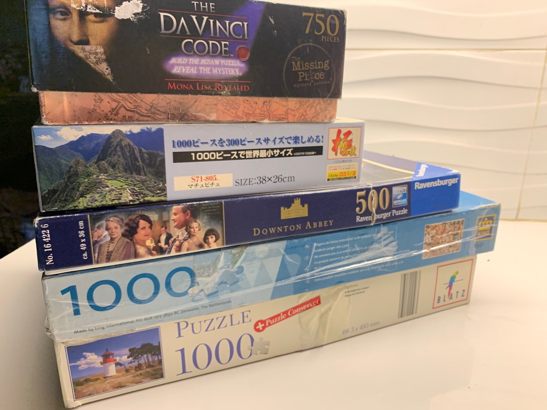 Jigsaw Puzzle Bundle 5 boxes Jigsaw Puzzle Incomplete / Missing Pieces ...