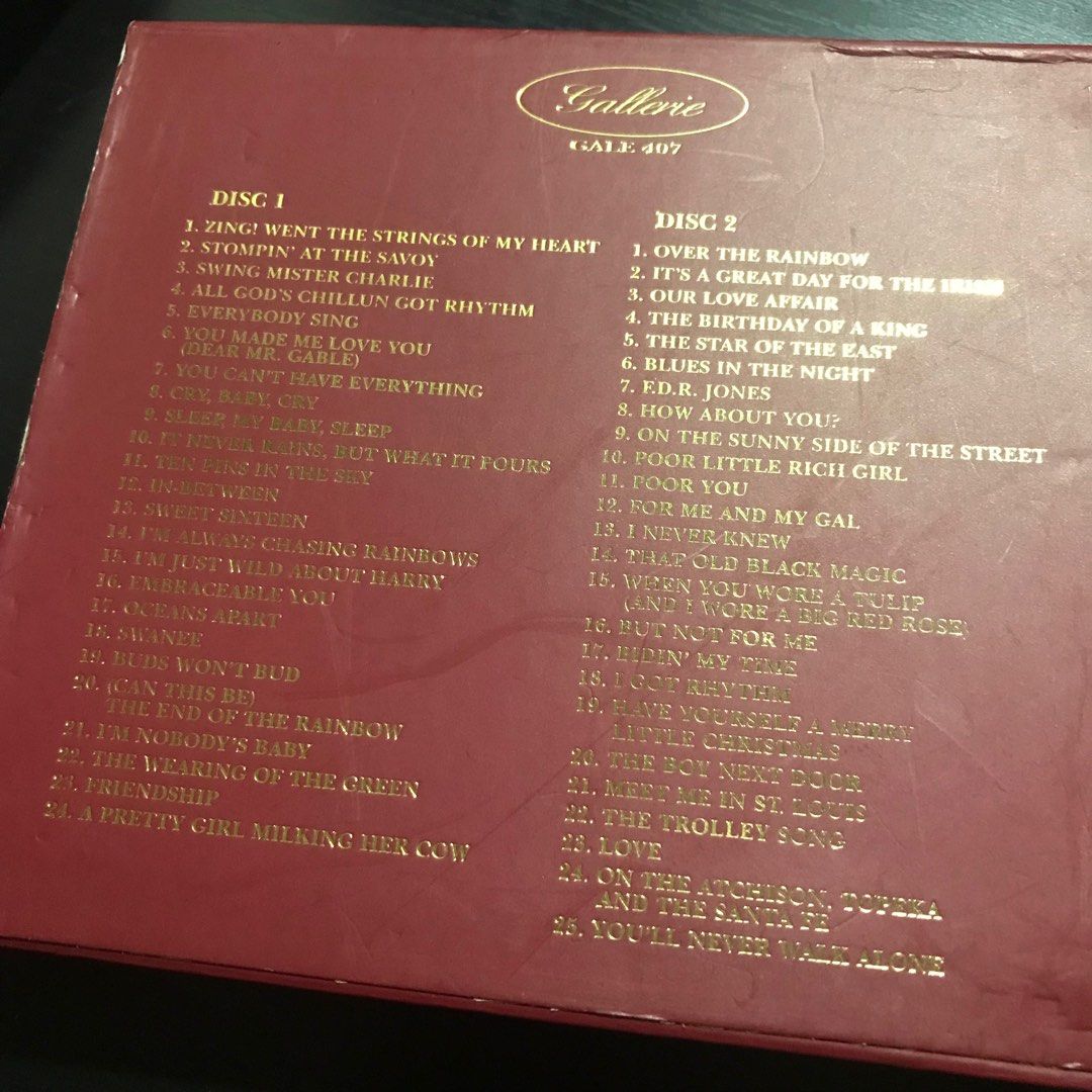 Judy Garland Double Disc CD (Box Aus), Hobbies & Toys, Music & Media ...