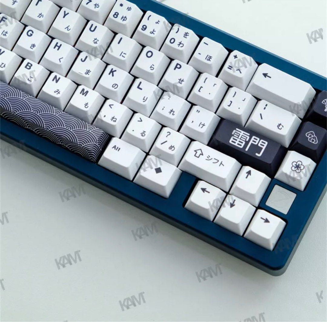 Kam GMK Kaminarimon Keycaps PBT Sublimation 129 Keys Japanese Handmade ...
