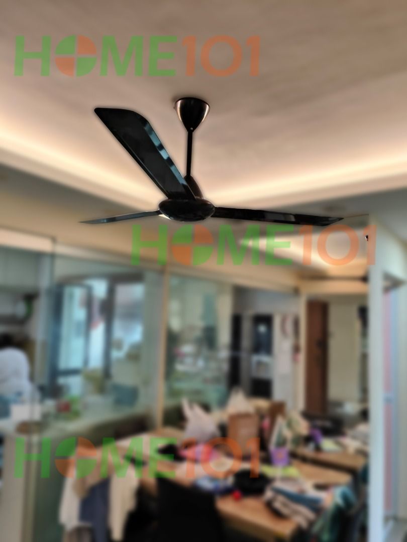 KDK Ceiling Fan 150cm with Regulator M60SG - Black, Furniture & Home ...