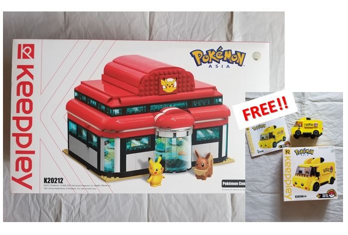 Keeppley Pokemon Center FREE Keeppley Pikachu Mini Bus!, Hobbies & Toys ...