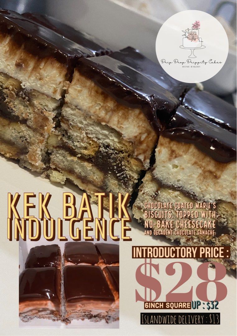 KEK BATIK INDULGENCE, Food & Drinks, Homemade Bakes on Carousell