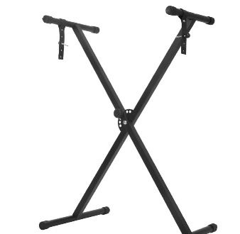 Keyboard Stand with Locking Strap 49-97cm 7 Adjustable Height Single ...