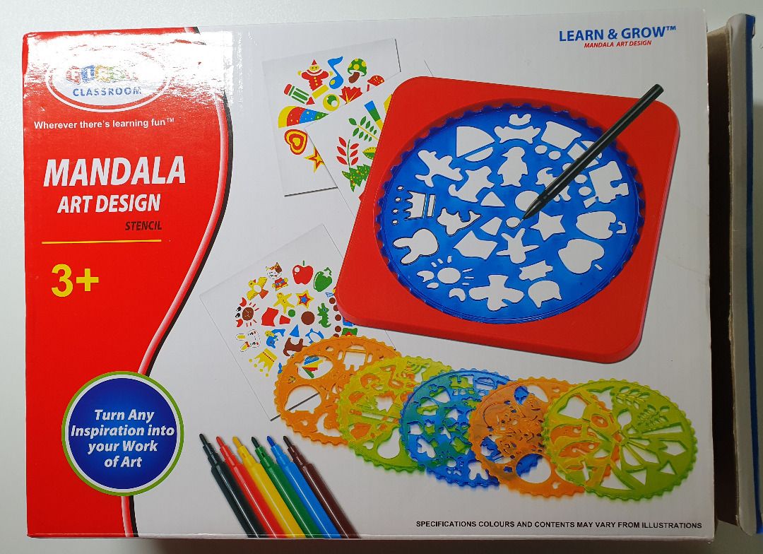 Kids Mandala Art Design Stencil, Hobbies & Toys, Toys & Games on Carousell