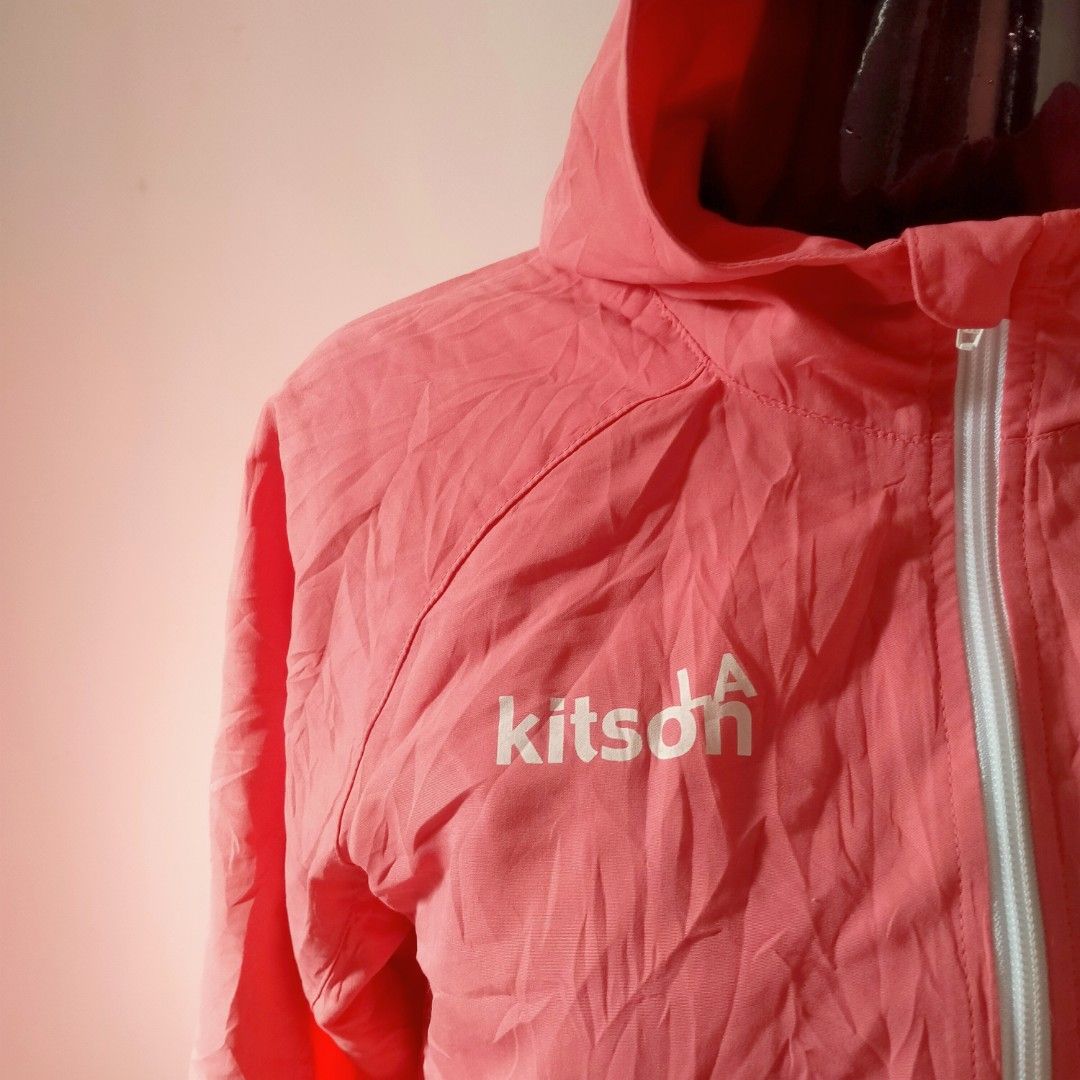 KITSON LOS ANGELES PEACH LIGHT RED ORANGE HOODIE, Women's Fashion ...