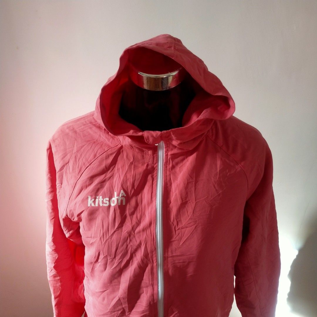 KITSON LOS ANGELES PEACH LIGHT RED ORANGE HOODIE, Women's Fashion ...
