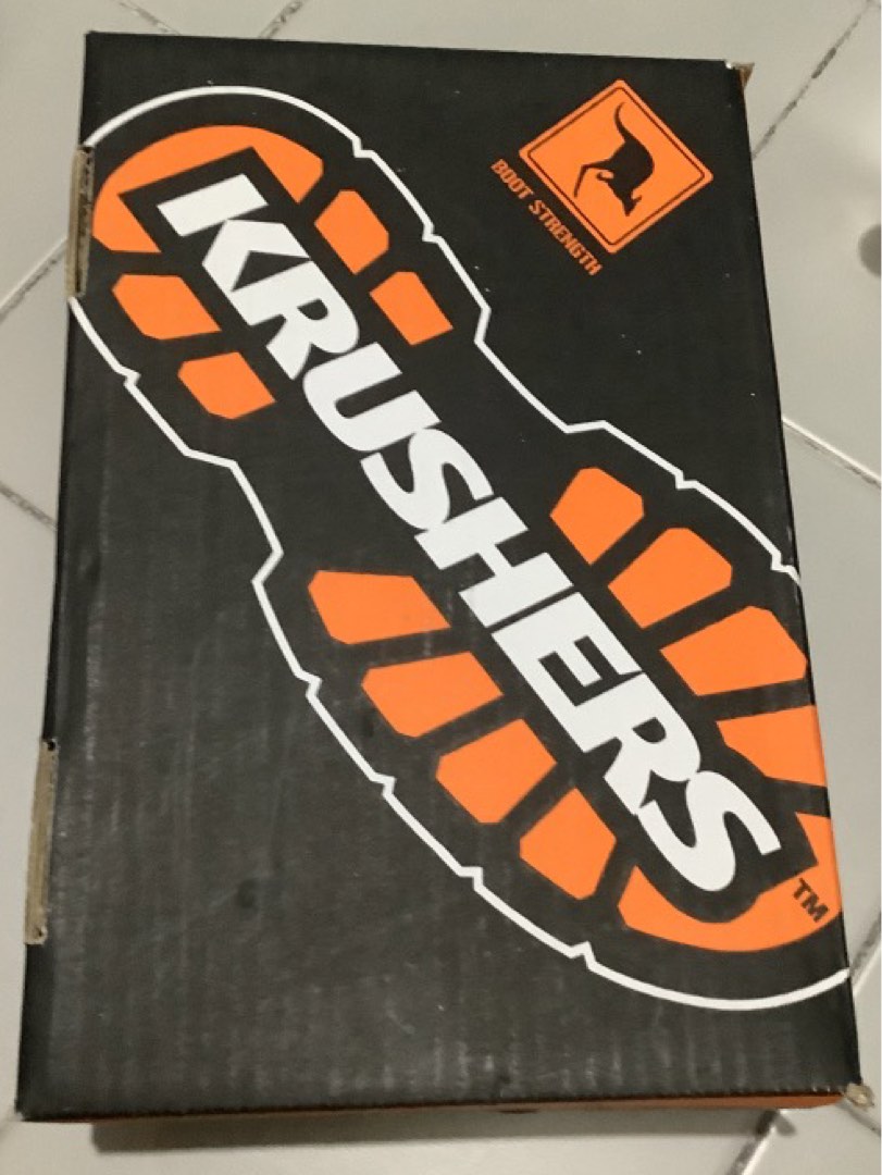 Krushers safety shoe, Men's Fashion, Footwear, Boots on Carousell