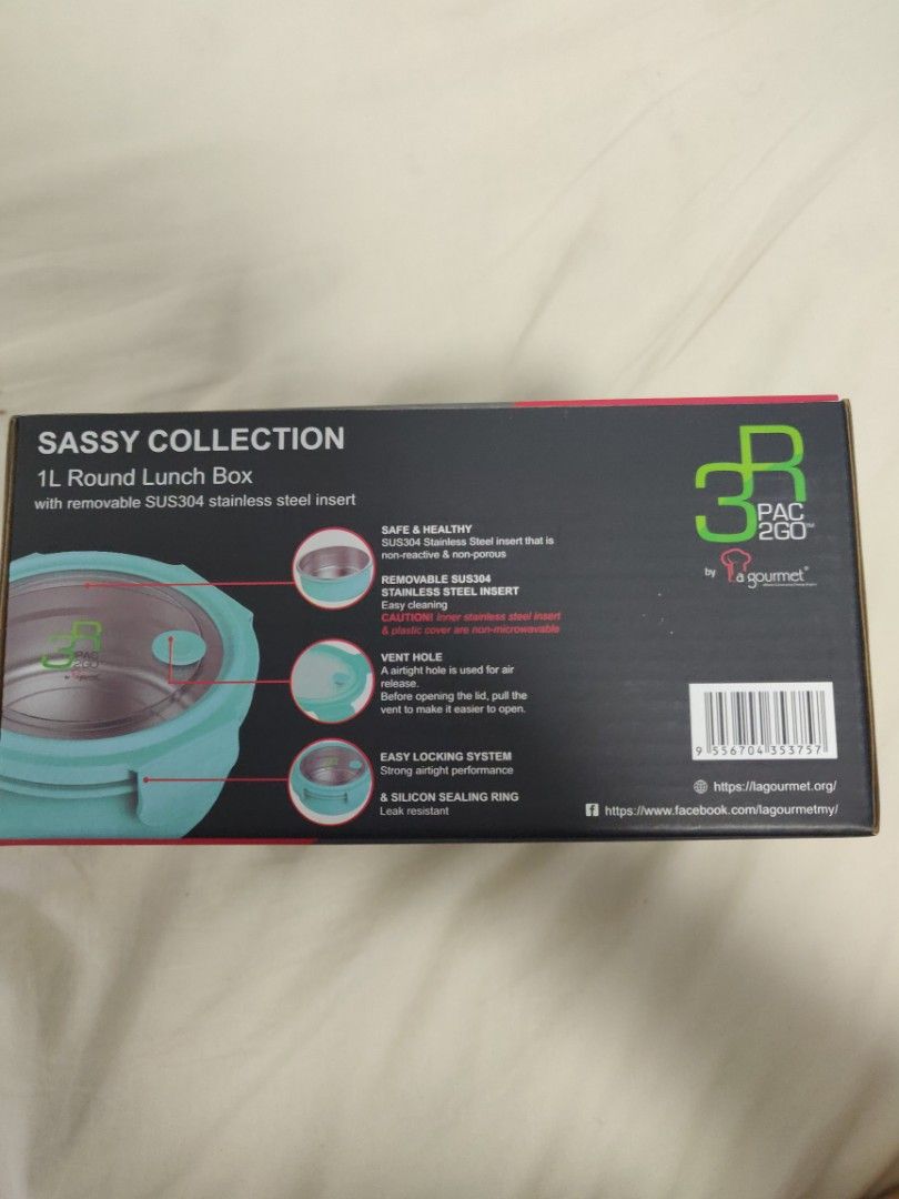 La Gourmet Sassy Collection Lunch Box 1L, Furniture & Home Living ...