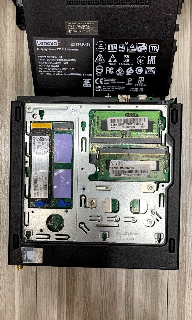 Lenovo Thinkcentre M Q Tiny Mini Pc Core I Th Gen Ram Ddr Gb Max To Gb