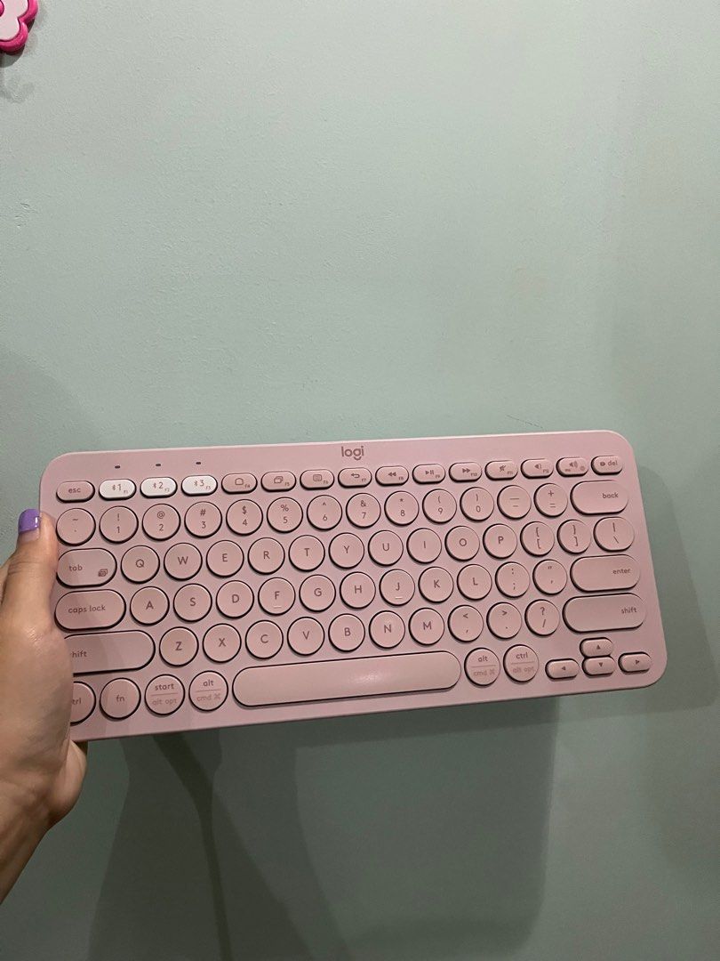 logitech k380 keyboard (pink), Computers & Tech, Parts & Accessories ...