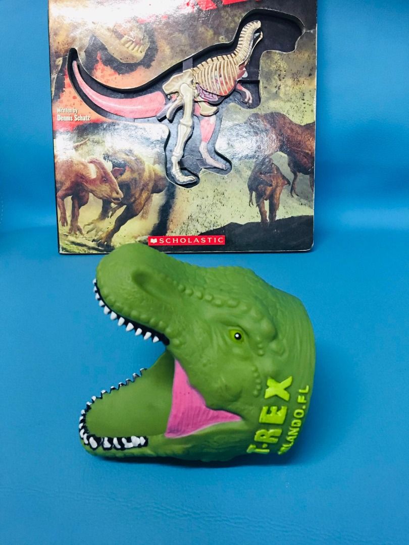 Look Inside T-Rex Book with T-Rex Pencil Holder Bundle, Hobbies & Toys ...