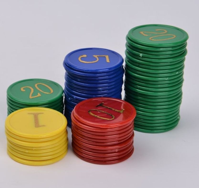 Mahjong Plastic Chips Poker Chips Playing Chips (H073), Hobbies & Toys ...