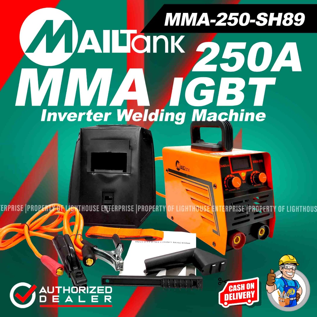 MAILTANK Japan 250A IGBT MMA Inverter Portable Welding Machine (MMA-250 ...