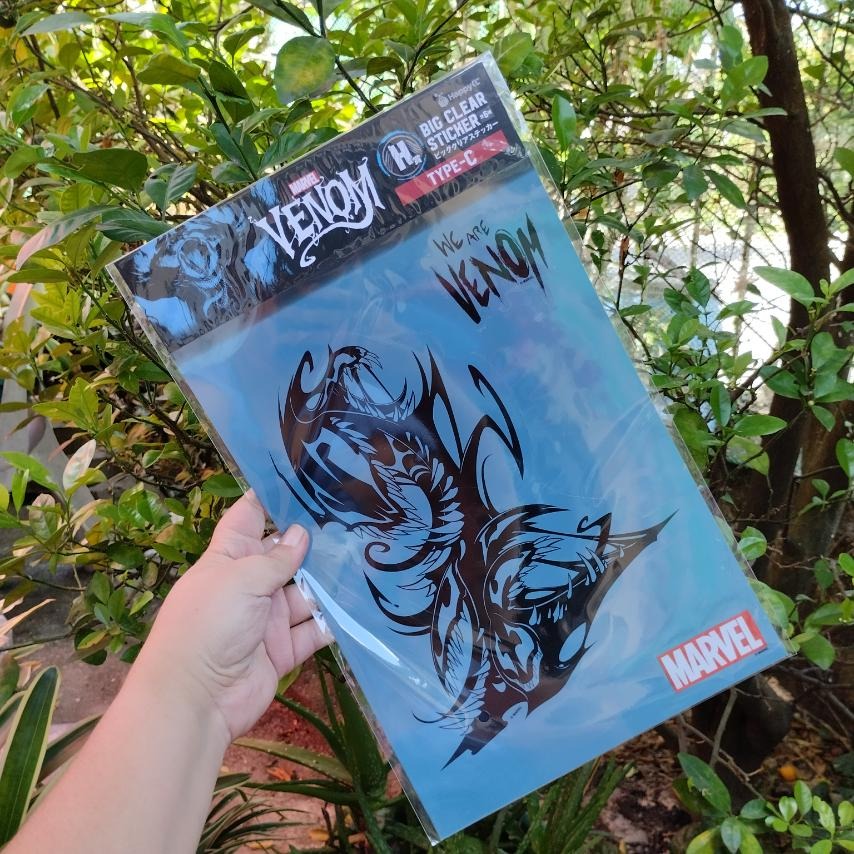 MARVEL Venom type- C Big Clear Sticker on Carousell