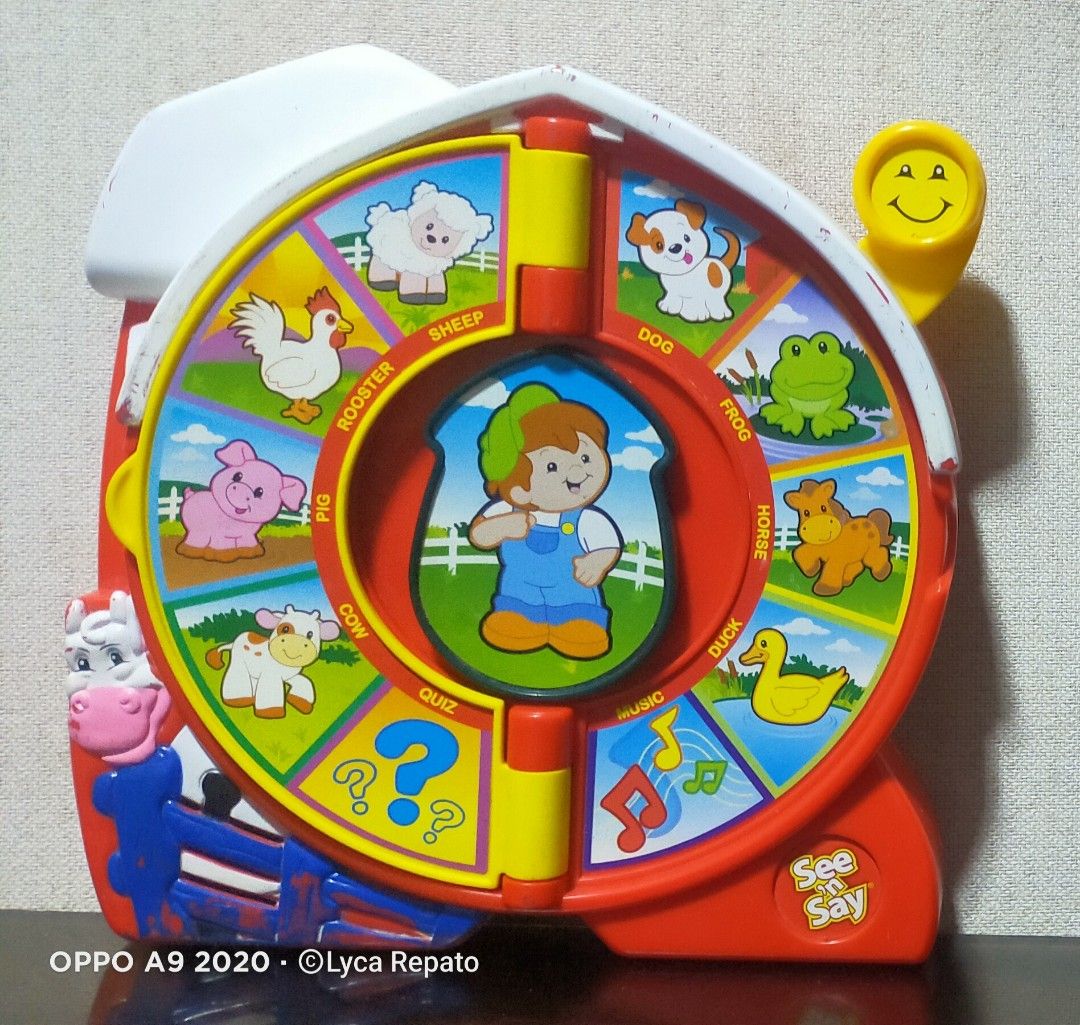 Mattel See N Say The Farmers Say 16 Barnyard Animal Sounds, Hobbies ...