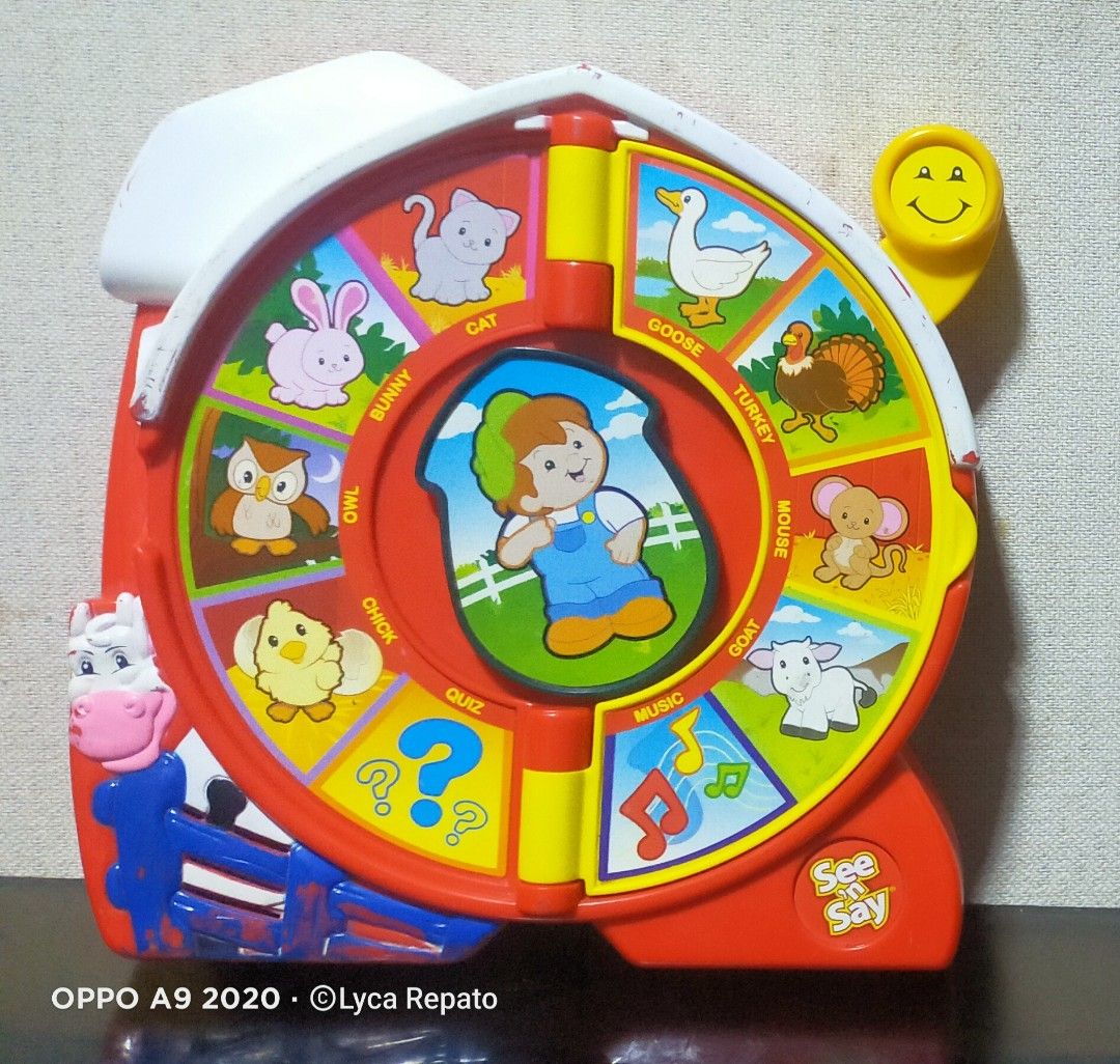 Mattel See N Say The Farmers Say 16 Barnyard Animal Sounds, Hobbies ...