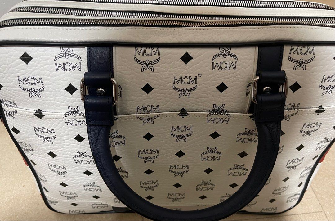 MCM MONOGRAM LEATHER CROSSOVER/LAPTOP BAG LIMITED EDITION COLOUR ...