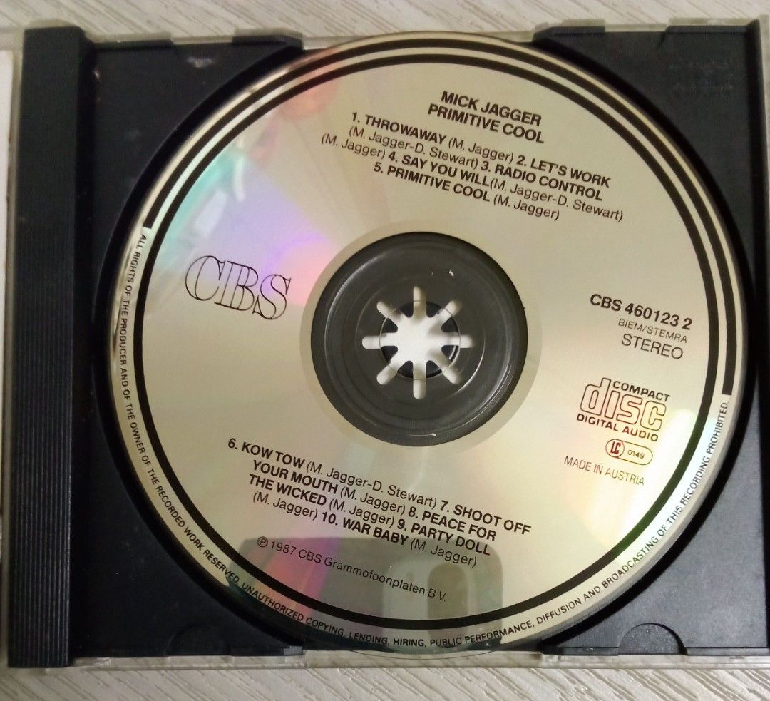 Mick Jagger cd, Hobbies & Toys, Music & Media, CDs & DVDs on Carousell