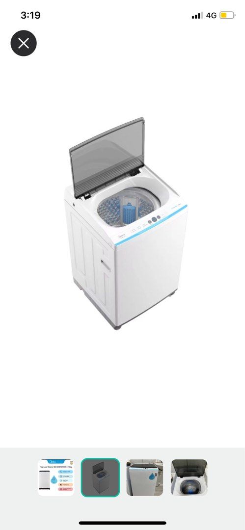 Midea Top Load 7.5kg Washer washing machine, TV & Home Appliances ...