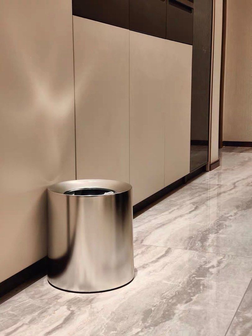 Minimalist style Steel Dustbin, Furniture & Home Living, Cleaning ...