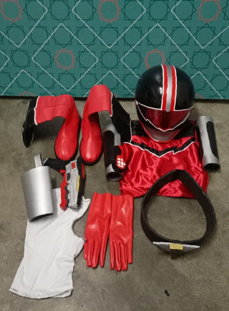Mirai Sentai Time Ranger - Time Fire Full Costume, Hobbies & Toys, Toys ...