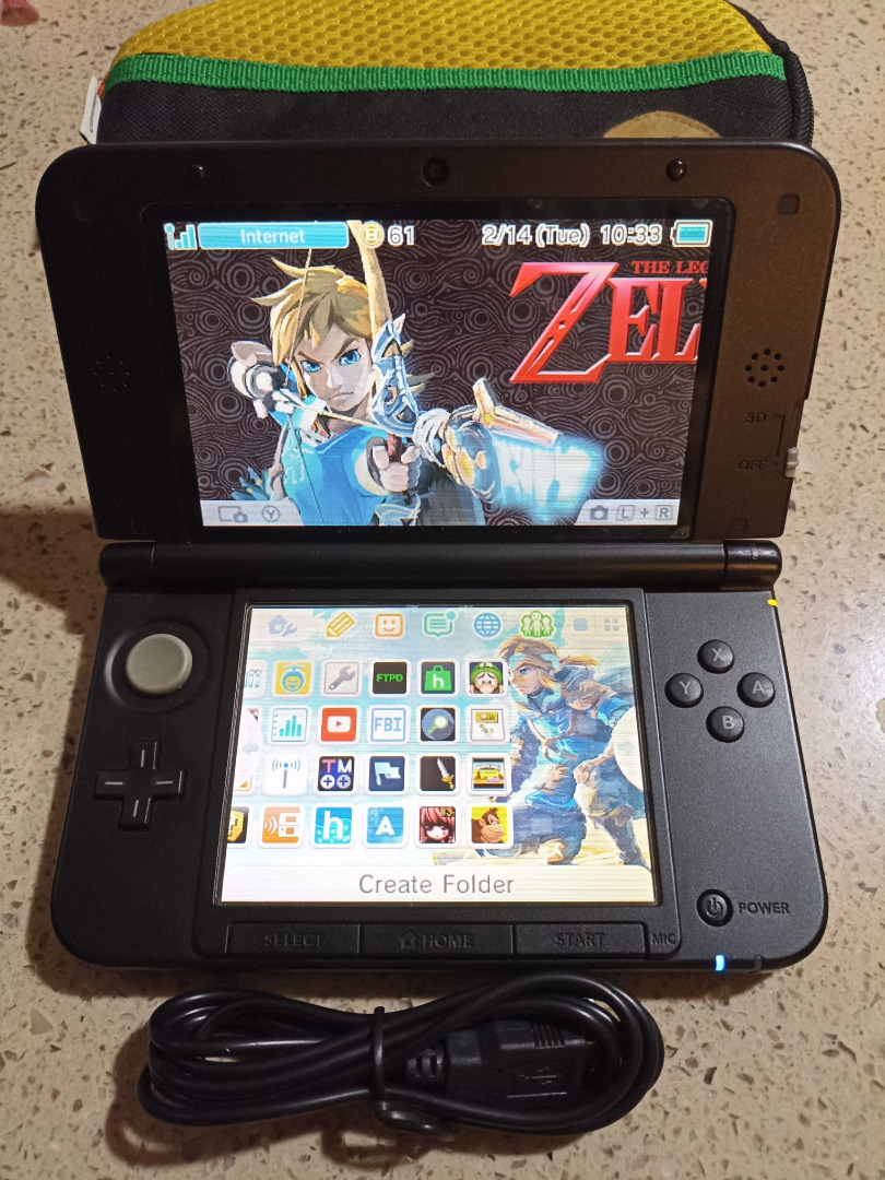 Modded Nintendo 3DS XL (black color) 32/128GB storage options with ...