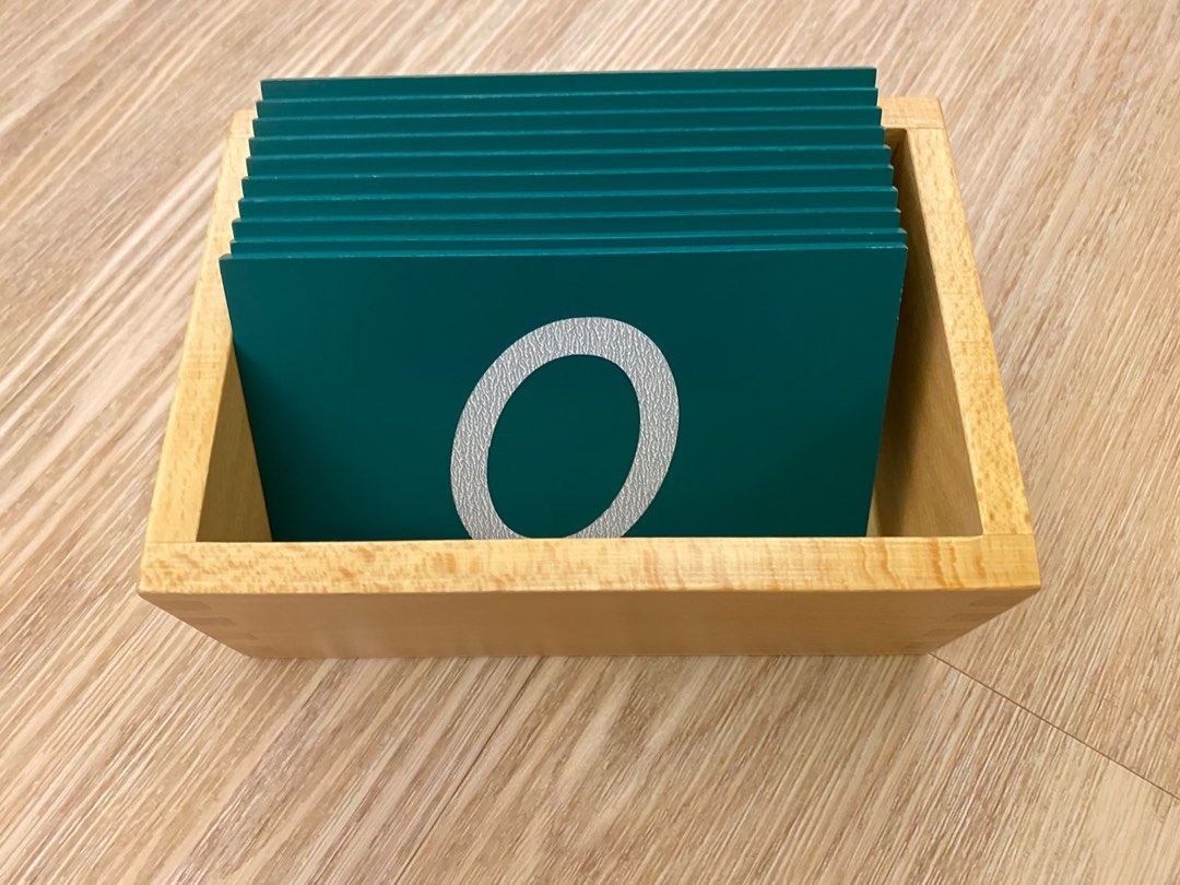 Montessori Numbers 0-9 Sandpaper Tactile, Hobbies & Toys, Toys & Games ...