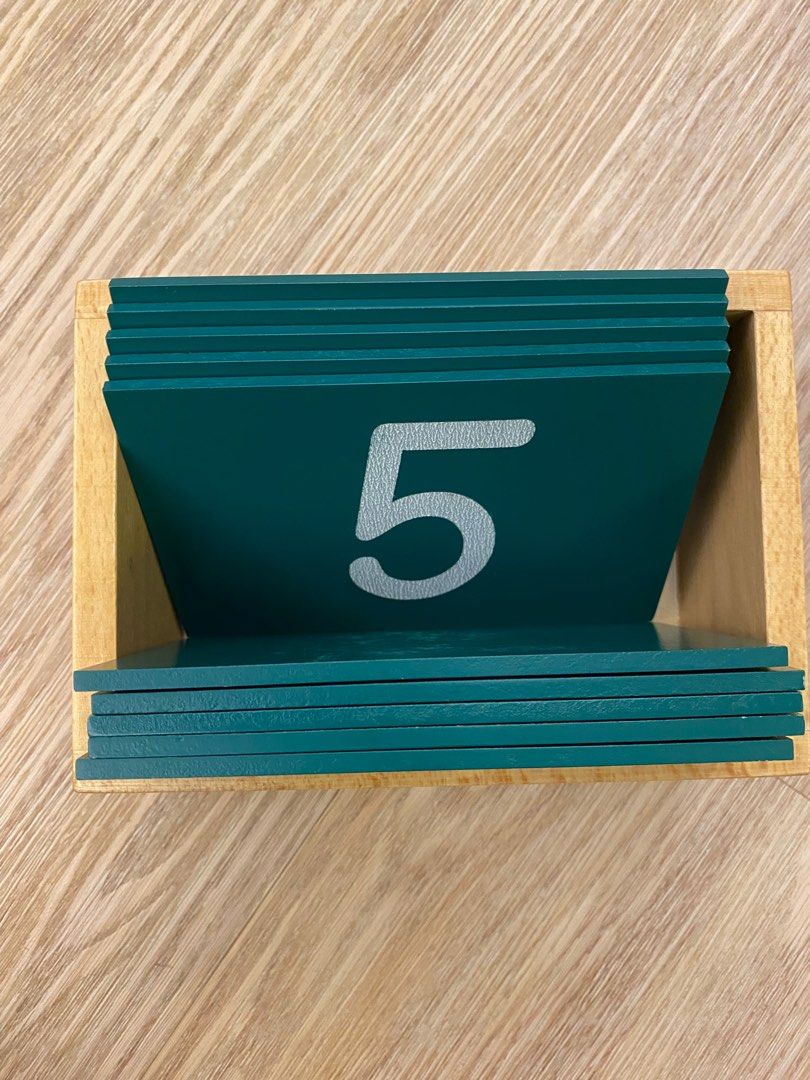Montessori Numbers 0-9 Sandpaper Tactile, Hobbies & Toys, Toys & Games ...