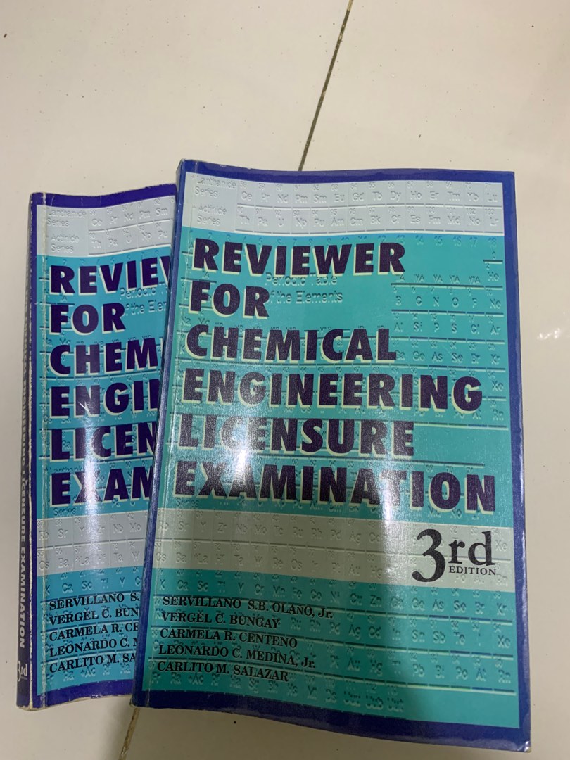 MRII Reviewer for Chemical Engineering Licensure Examination, Hobbies ...