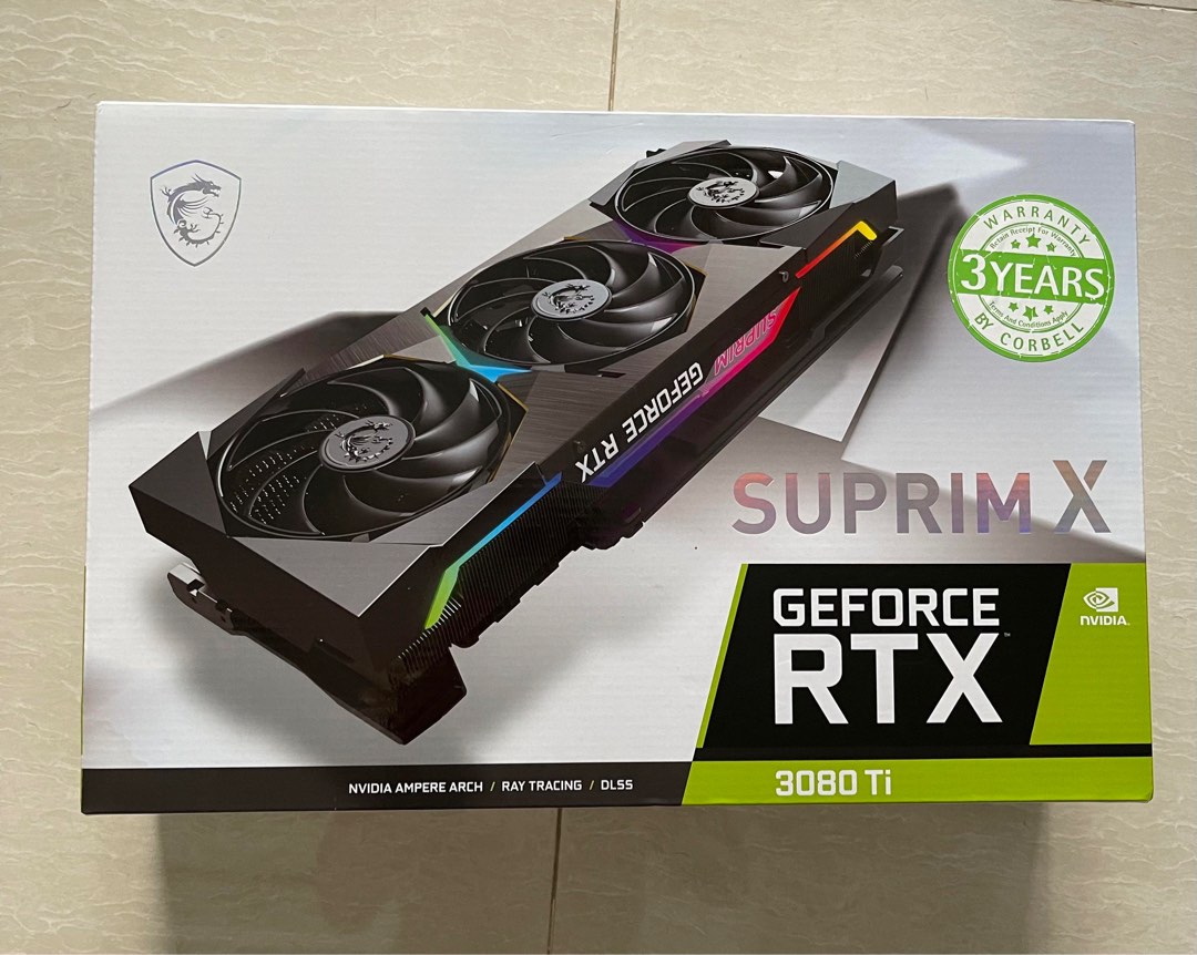 MSI Suprim X RTX 3080TI + EKWB Waterblock, Computers & Tech, Parts ...